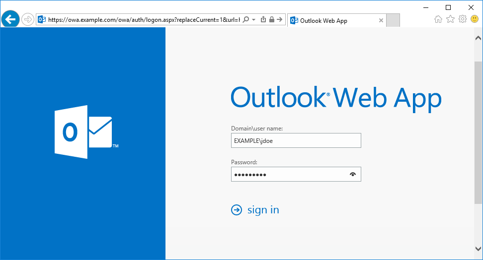 Microsoft Outlook Web App (OWA) Two-Factor Authentication (2FA)