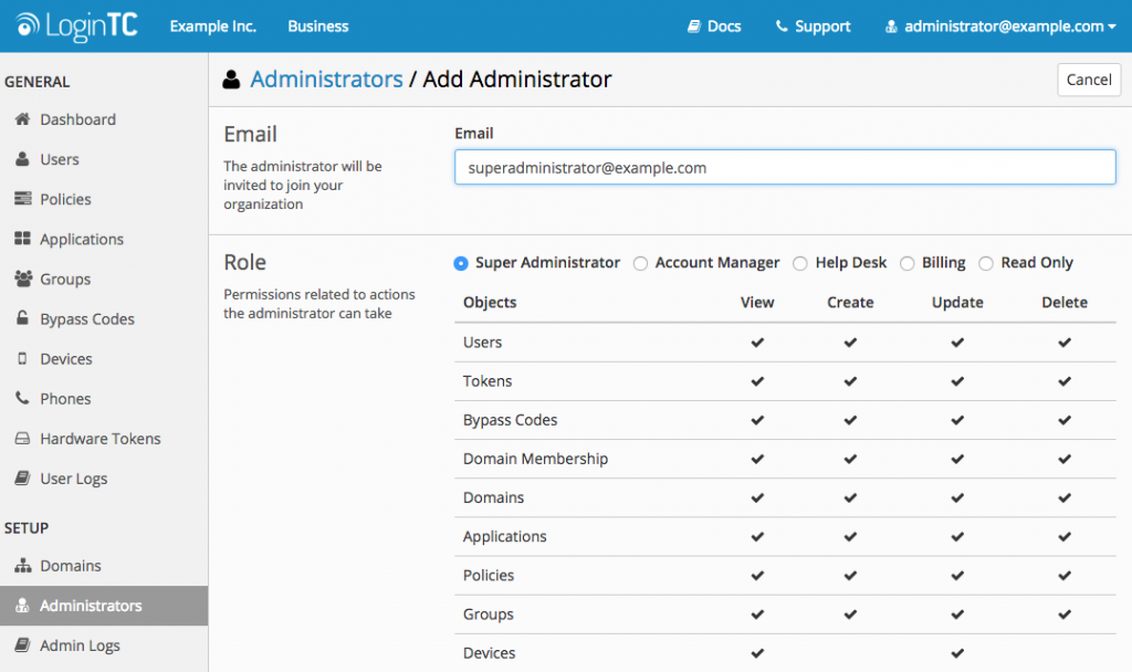 Administrator Roles