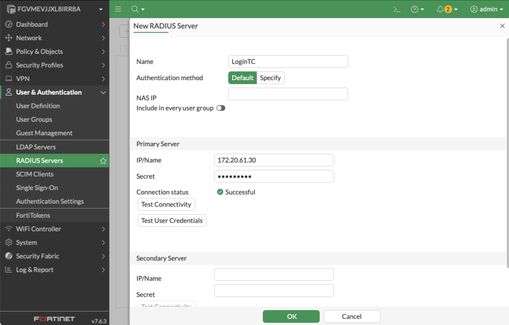 How to migrate to Fortinet IPsec VPN IKEv2 MFA - LoginTC