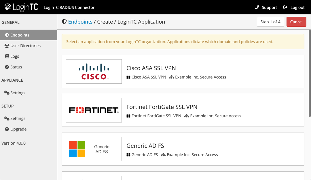 What is the LoginTC RADIUS Connector 4.0.0? - LoginTC