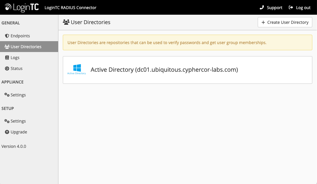 What is the LoginTC RADIUS Connector 4.0.0? - LoginTC