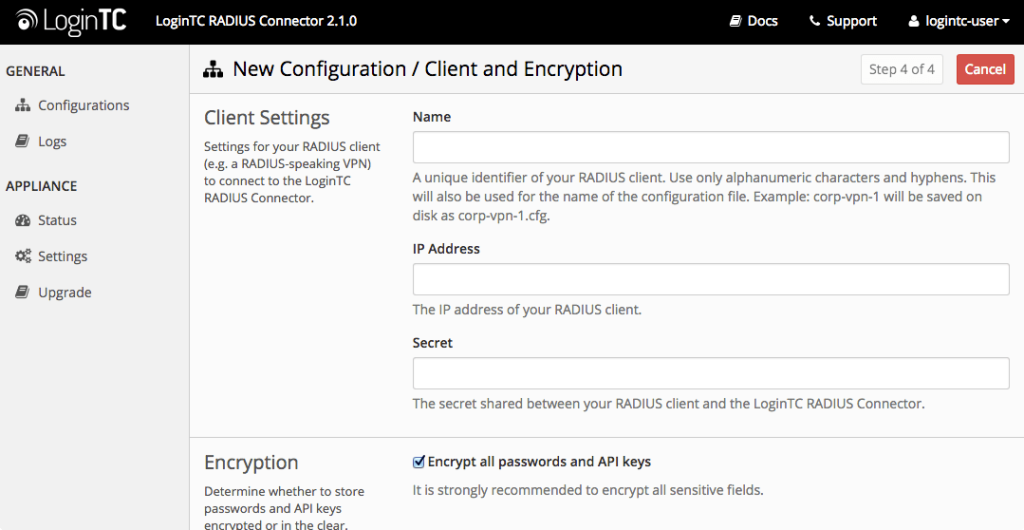 Mobile two-factor authentication for VPN - LoginTC