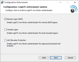 Multi-Factor Authentication (MFA) for Windows Logon and RDP 2FA